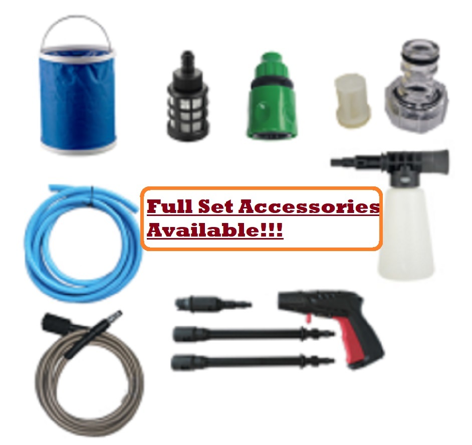 Portable Brushless&Li-ion Cordless Electric Pressure Washer Cleaning ...